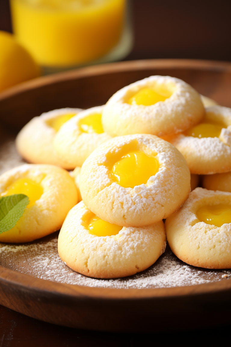 Lemon Curd Cookies • Delish Club