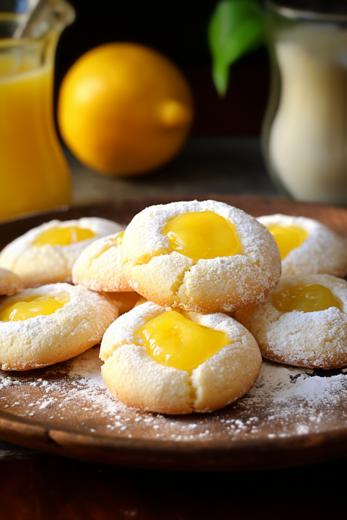 Lemon Curd Cookies • Delish Club