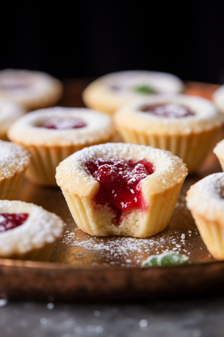 Mini Raspberry Almond Tarts • Delish Club