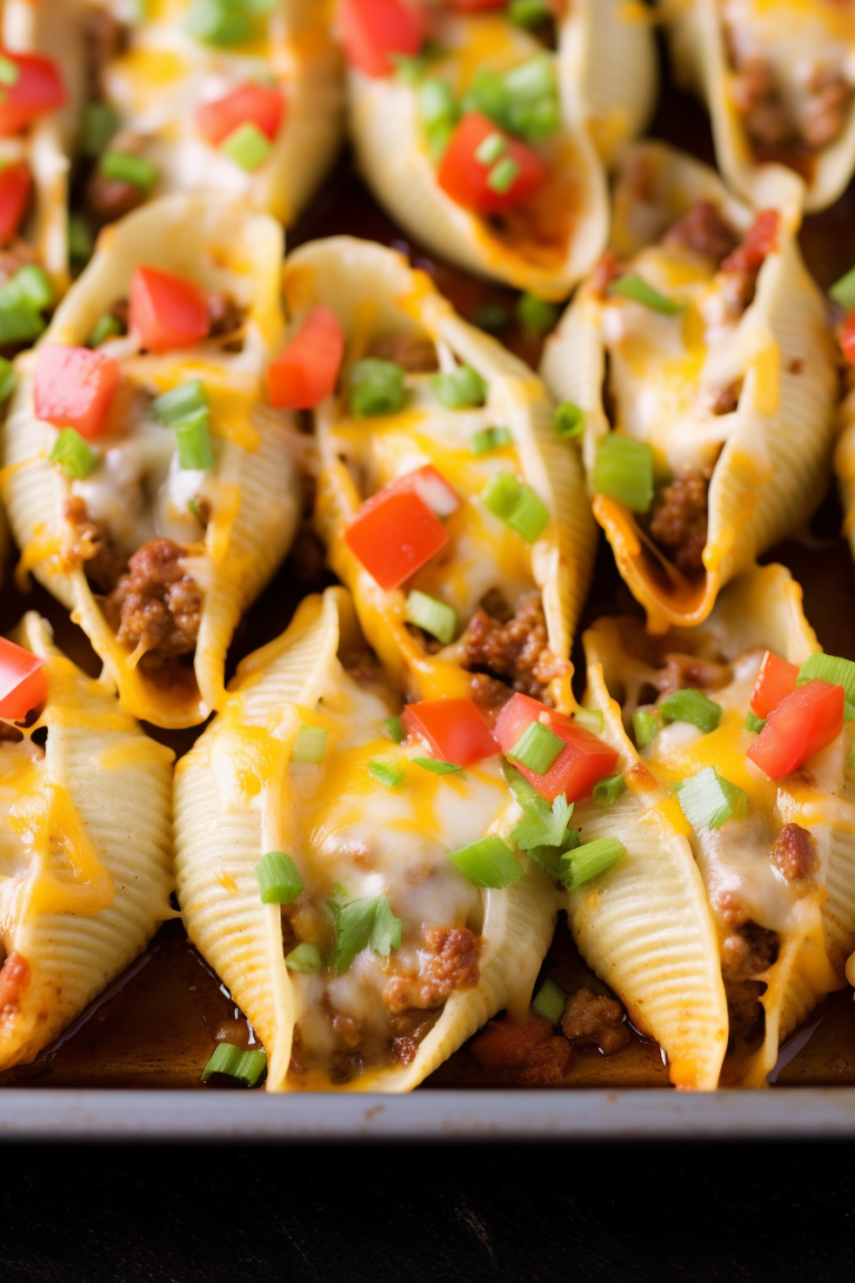 Taco Pasta Shells • Delish Club