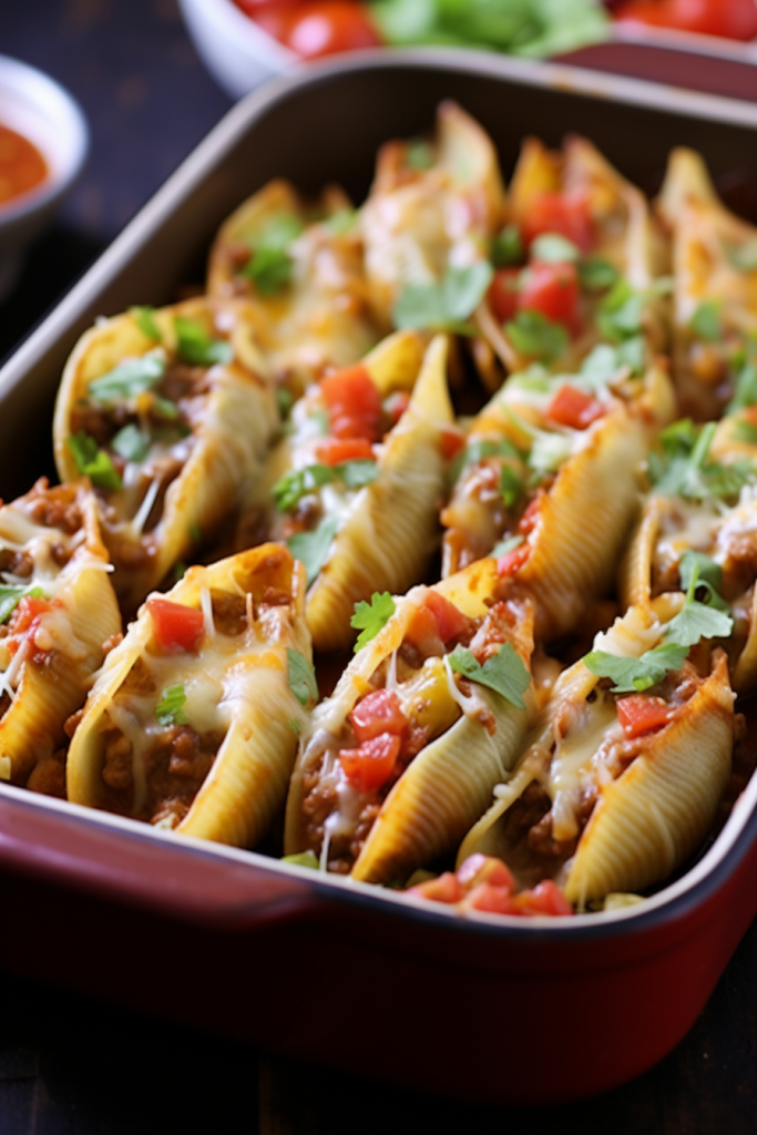 Taco Pasta Shells • Delish Club