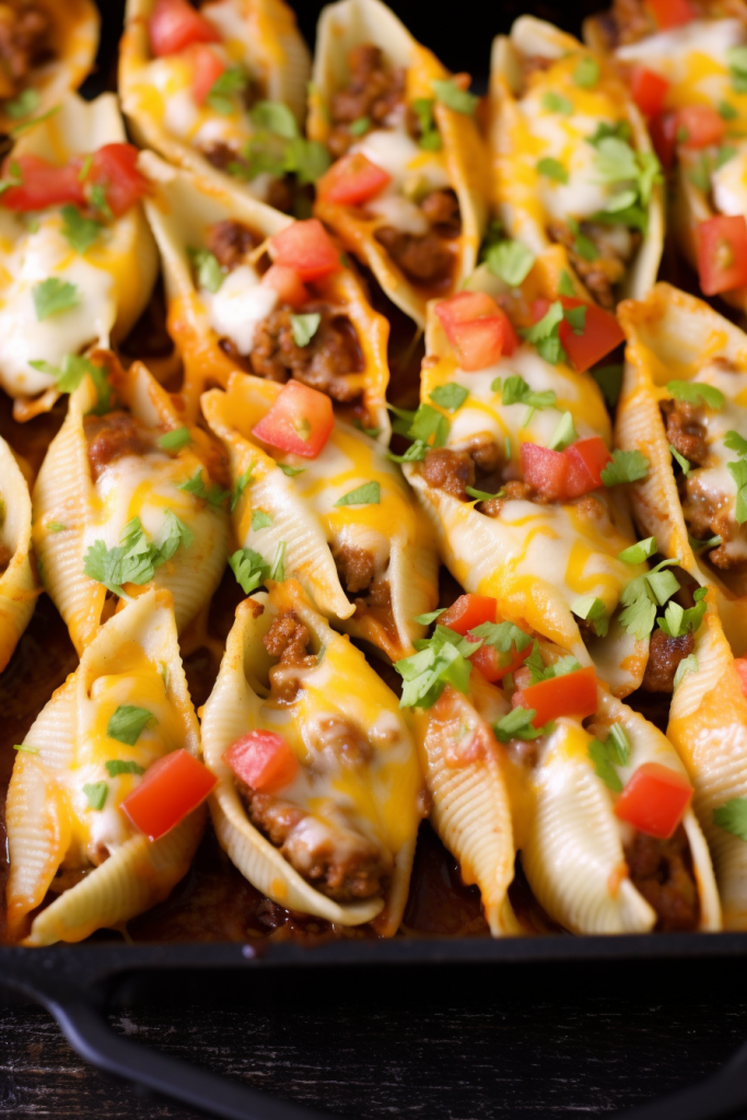Taco Pasta Shells • Delish Club