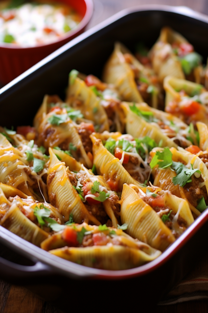 Taco Pasta Shells • Delish Club